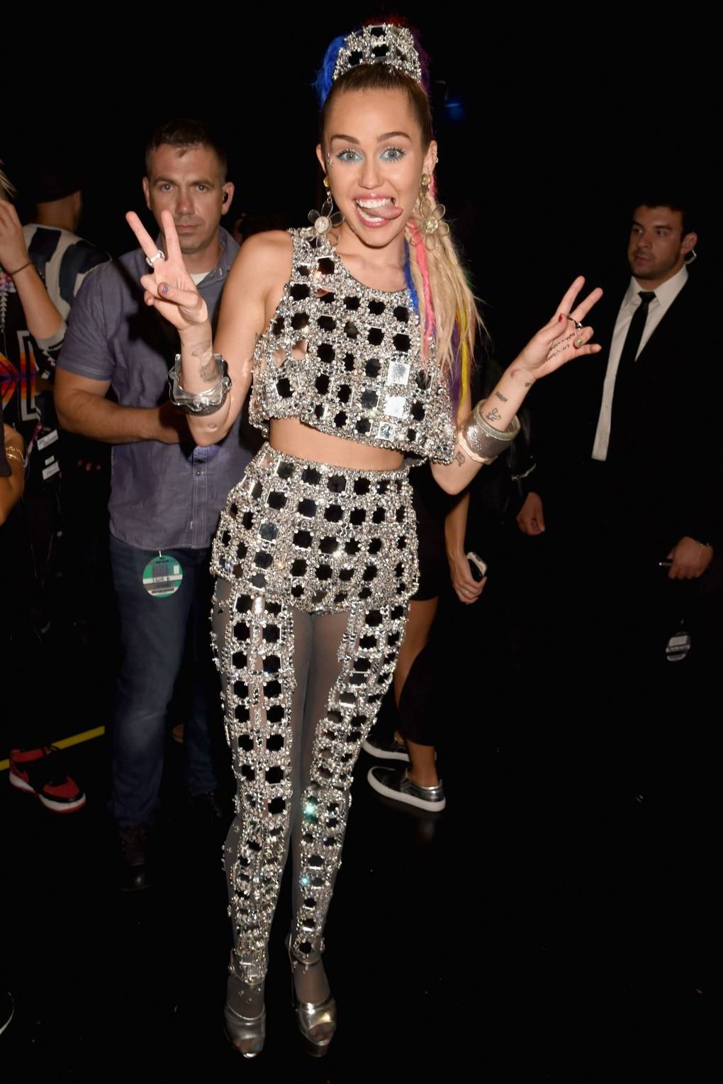 Miley Cyrus' VMAs outfits: 11 On Stage Looks 2015 | Glamour UK