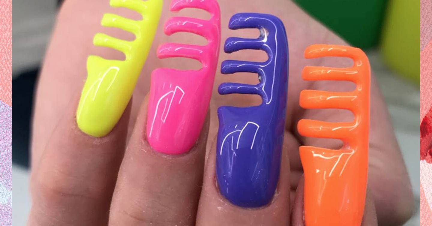 Weird And Wonderful Nail Art Trends Of 2018 | Glamour UK