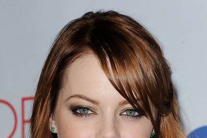 Emma Stone’s side-swept fringe - celebrity hair and hairstyles | Glamour UK
