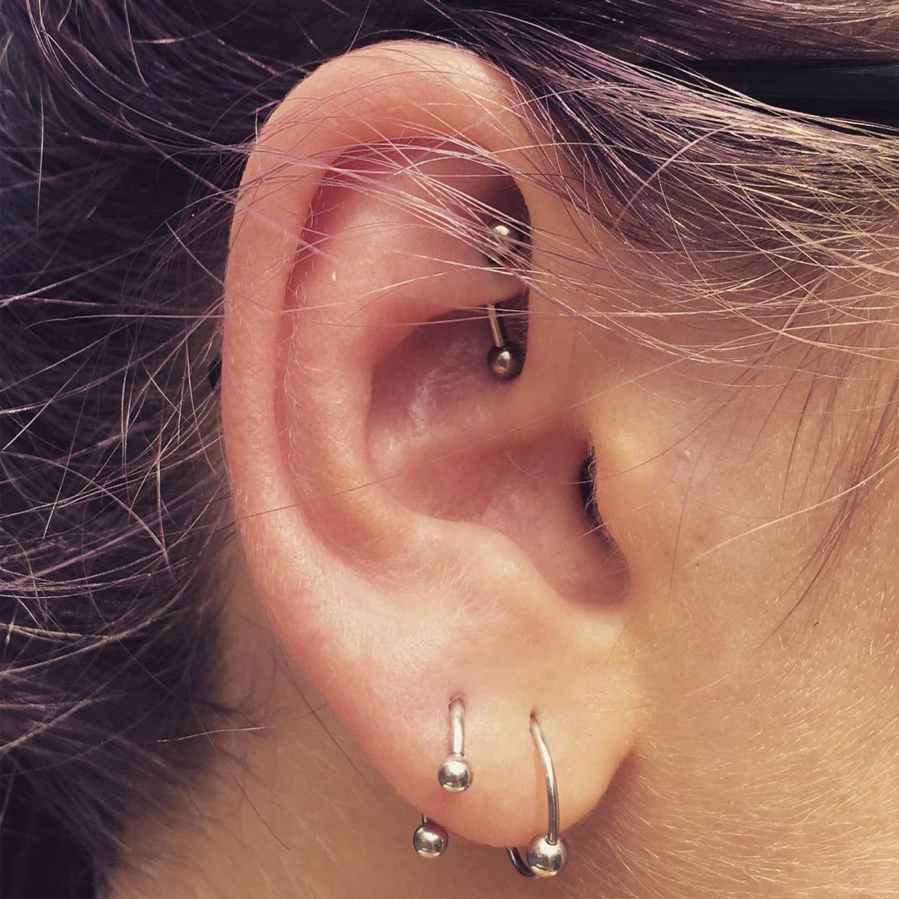 Ear piercing ideas; unusual piercings - pictures, Instagram | Glamour UK