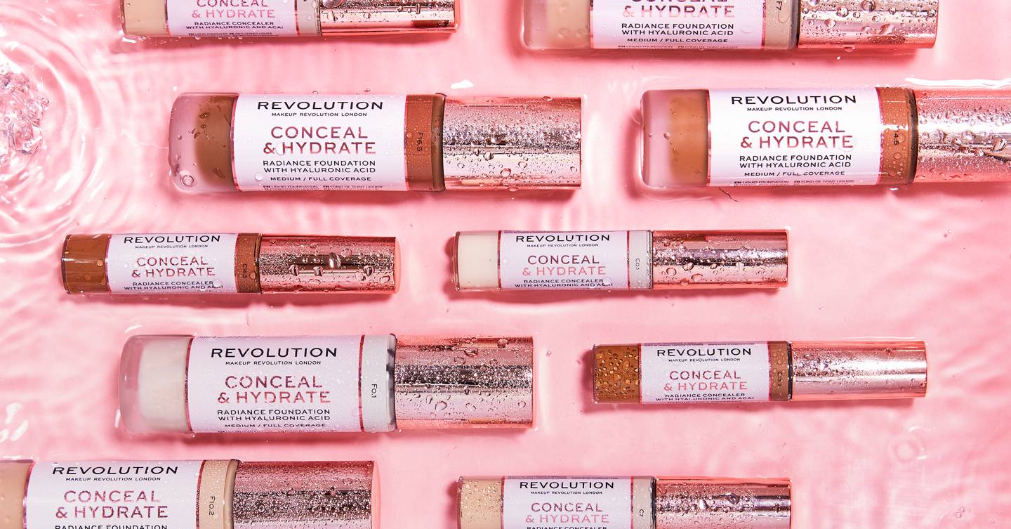 Revolution Launches Hydrating Foundation And Concealer With Hyaluronic ...