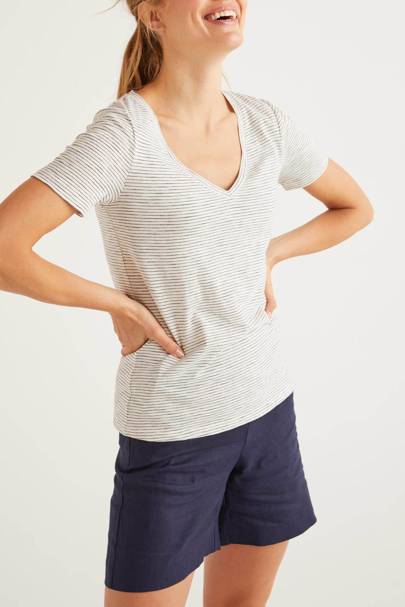 23 Best V-Neck T-Shirts For Women That Every Wardrobe Needs | Glamour UK