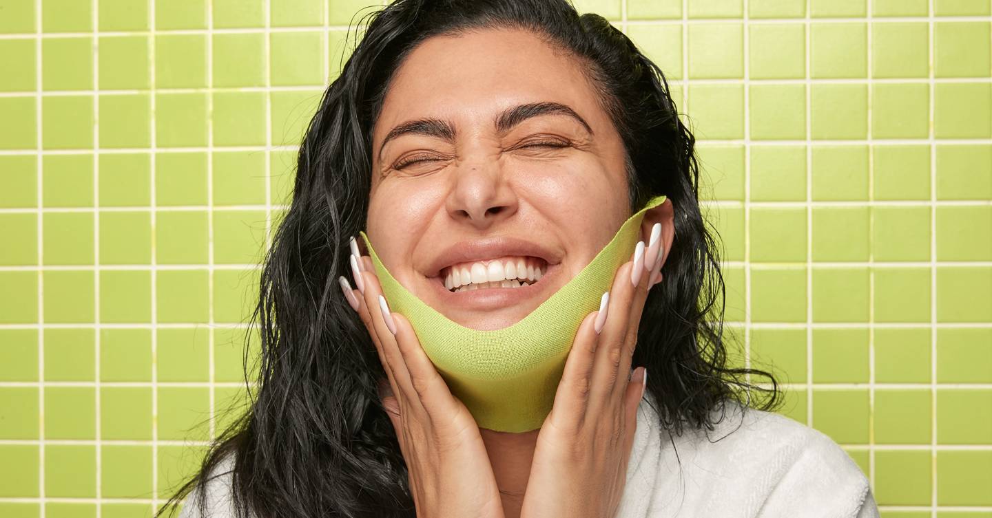 Huda Beauty Chin Lift Sculpting Sheet Mask Review | Glamour UK