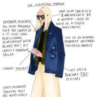 London Fashion Week editors and characters illustrations | Glamour UK