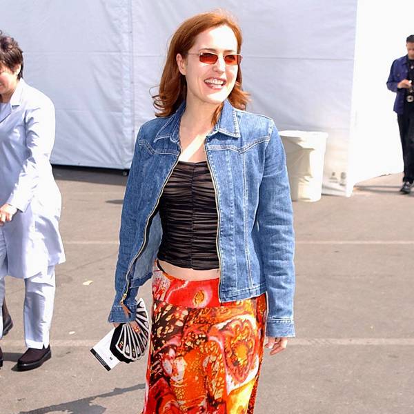 Gillian Anderson style evolution clothes fashion; GLAMOUR.com (UK ...