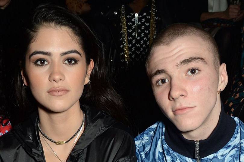 Rocco Ritchie and girlfriend Kim Turnbull at London Fashion Week ...